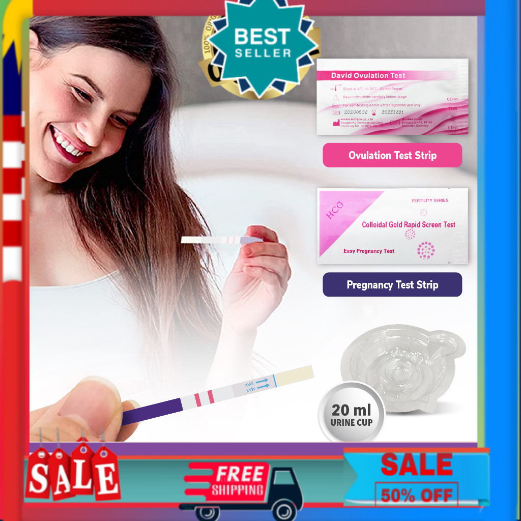 THE SHOP KL 1PCS Ovulation test kit urine test kehamilan ovulation test ...