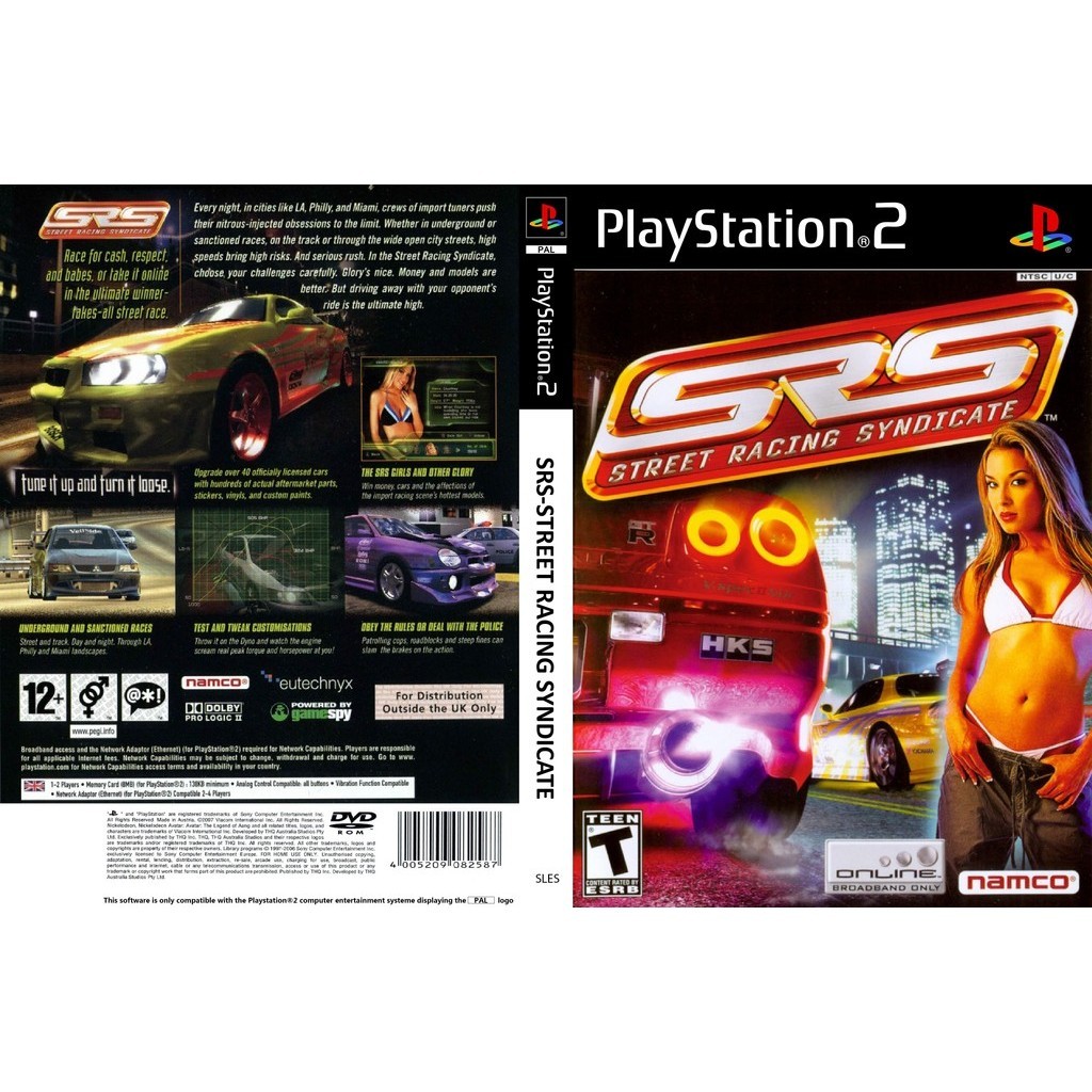 🔥PS2 Games CD DVD 🔥PS2 SRS Street Racing Syndicate (DVD Game) | Shopee ...