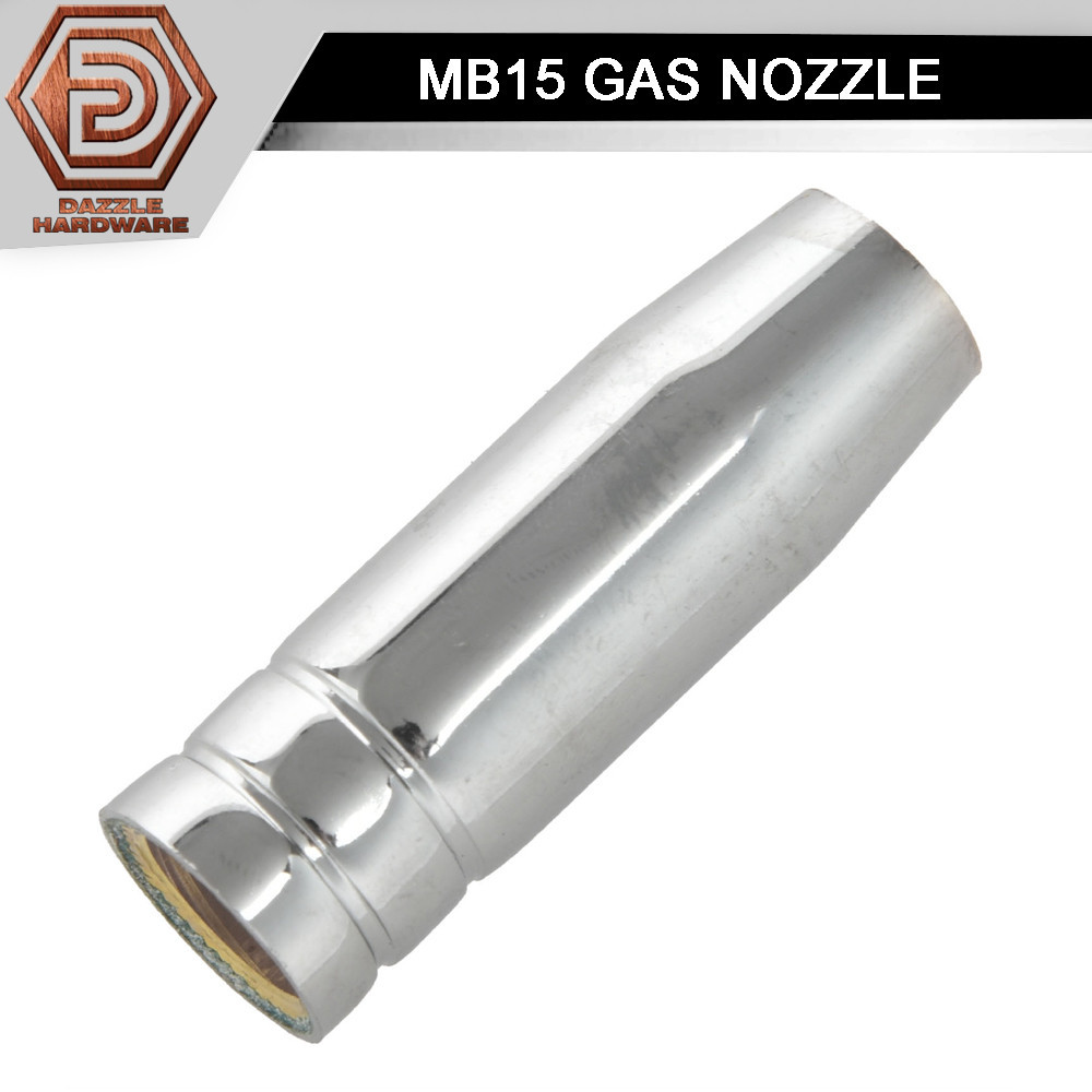 MB15 MIG gas nozzle chrome kepala mig co2 mig welding gas nozzle | Shopee Malaysia