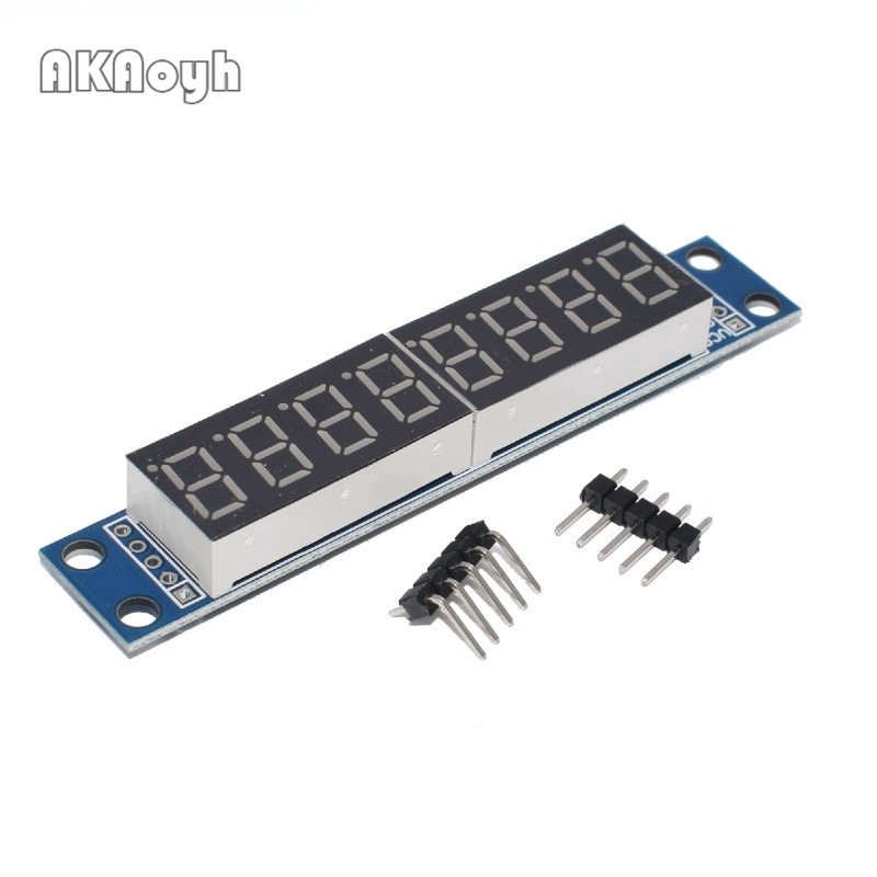 MAX7219 CWG 8-Digit Digital Tube Display Control Module Red Three IO ...