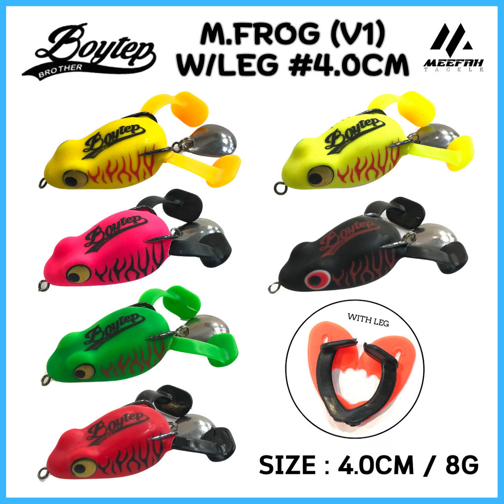 BOYTEP - M.FROG W/LEG #4CM (V1) - Soft Lure Bait Jump Frog Katak ...