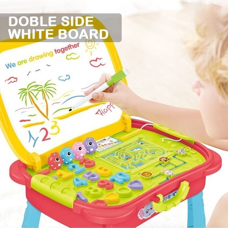 NEW STOCK - 8in1 Multi-Function Building Blocks Table For Kids Learning meja mainan kanak kanak ...