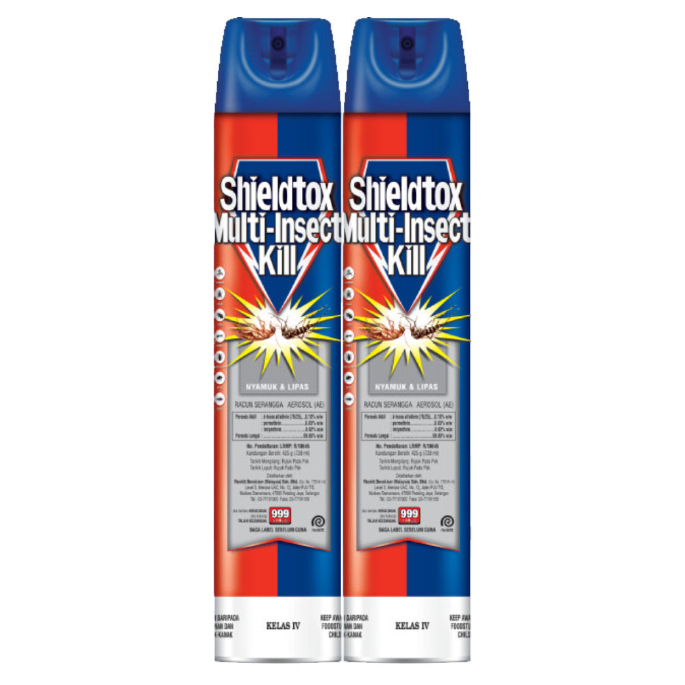 Shieldtox Multi-Insect Killer Spray Aerosol 720ml Twin Pack | Shopee ...
