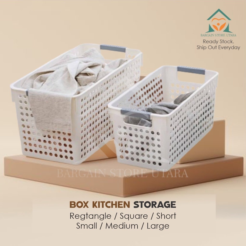 BSU Basket Storage Organizer Multipurpose Stackable Kitchen Cabinet ...