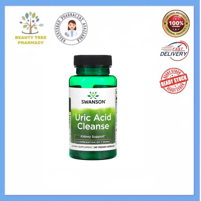 Swanson Uric Acid Cleanse 60 Veggie Capsules | Shopee Malaysia