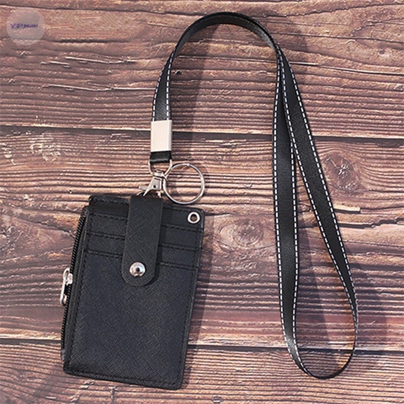 5 card slot hanging rope identification sleeve card sleeve wallet(YM ...