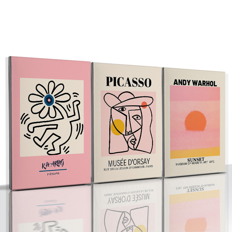 (With Frame）Gallery Wall Art Picasso Poster and Print Keith Sunset ...