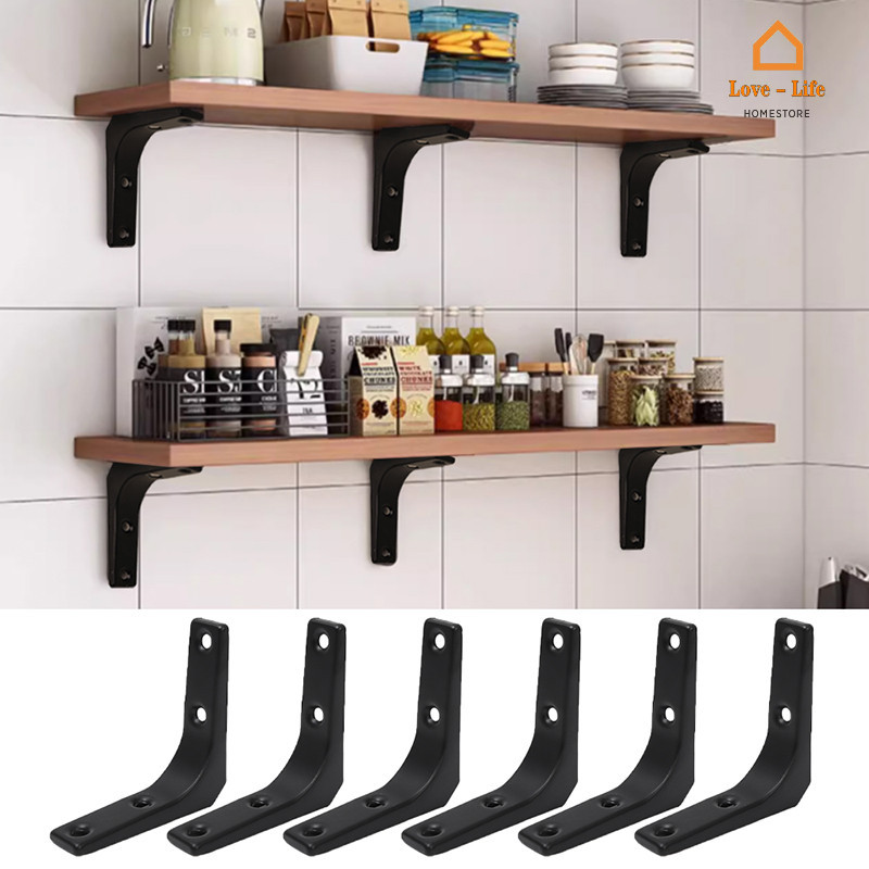 2 Pcs/ Kit Multipurpose Stainless Steel Partition Fixing Support Stand ...