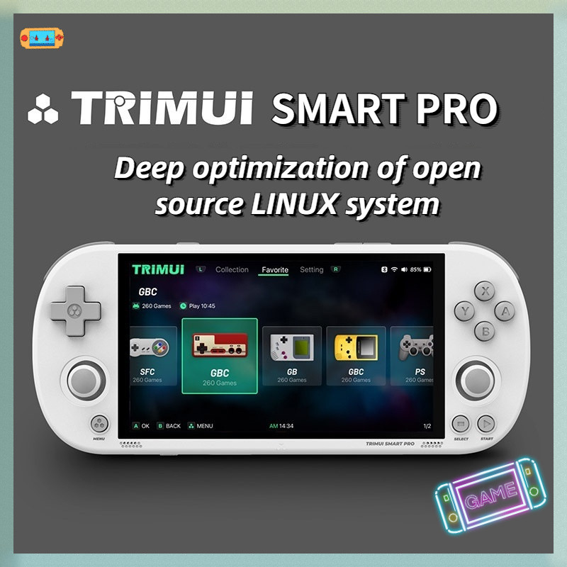 TRIMUI Smart PRO Handheld Retro Game Console 64G, A133 Plus 1.8GHz ...