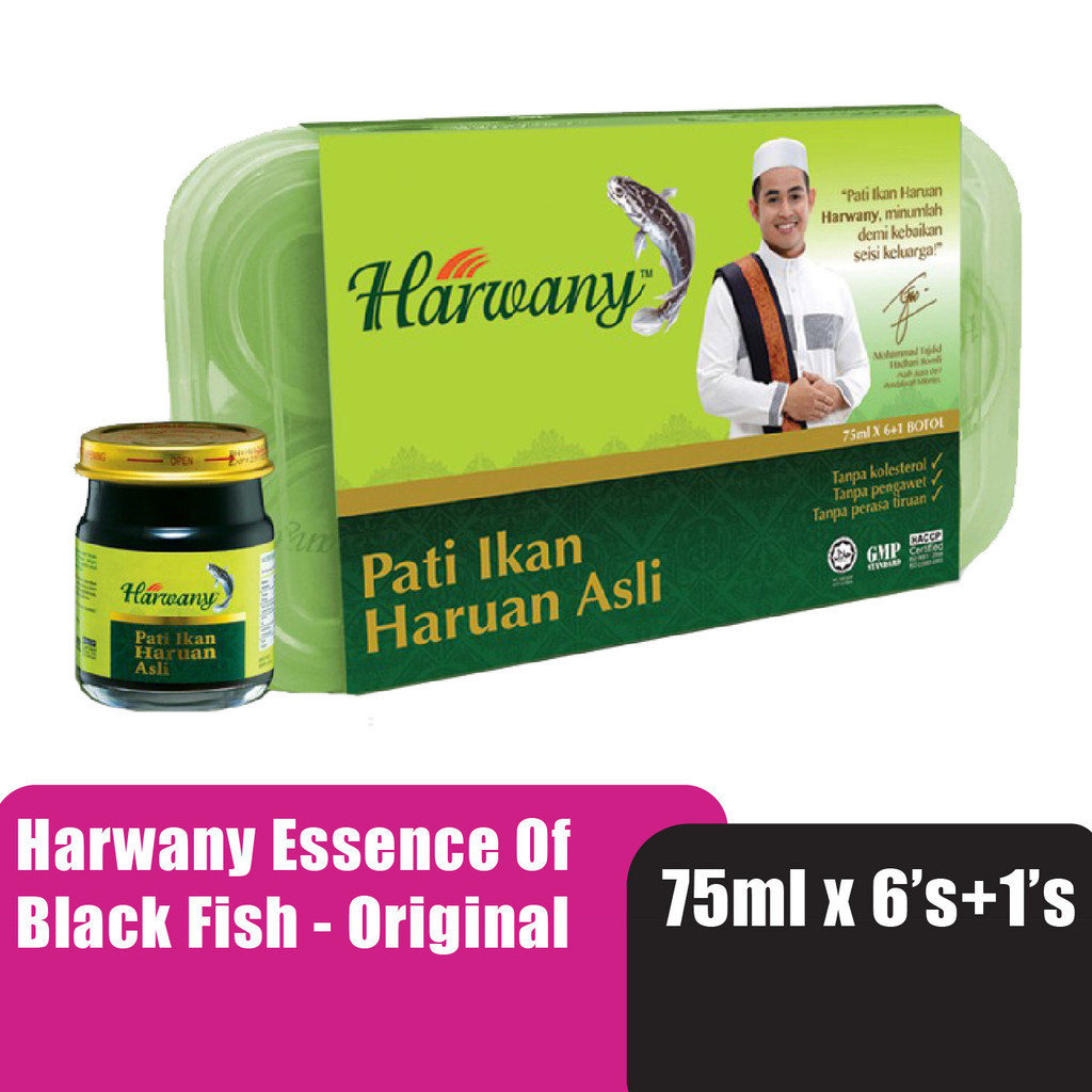 HARWANY Essence Of Black Fish Original 75ml X 6's + FOC 1's - Harwany ...