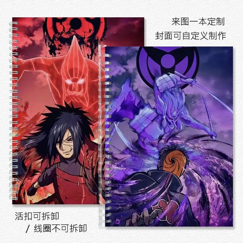 [ y] Naruto Super Handsome Series Metal Loose Buckle Notebook Notepad ...