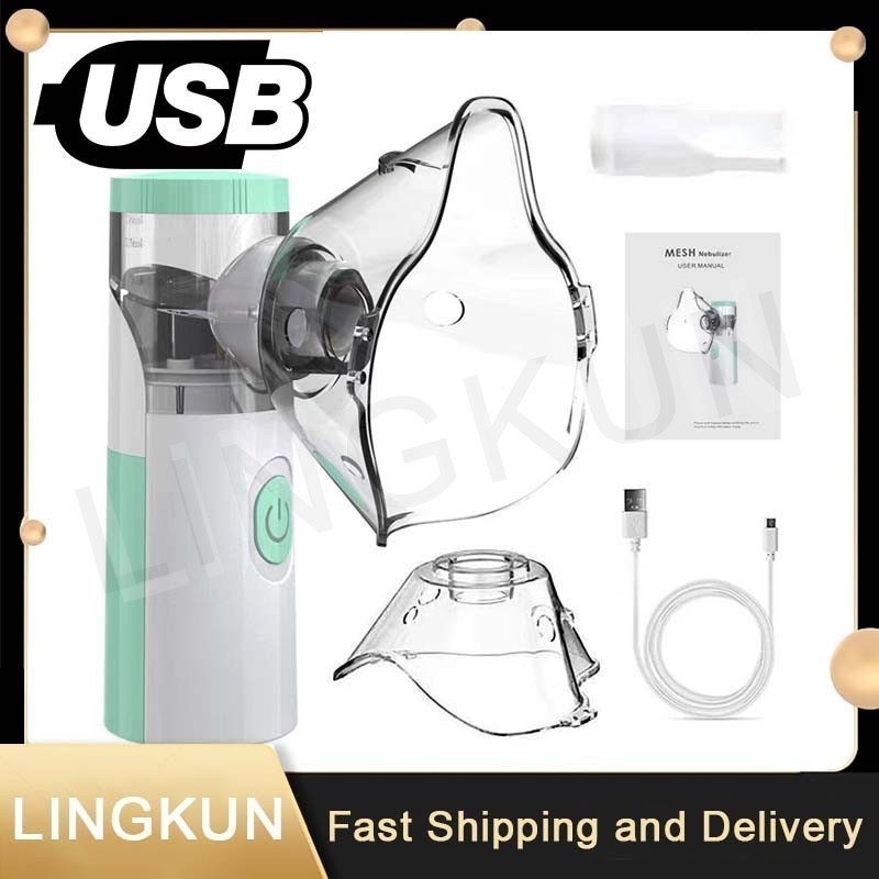 Medical Silent Mesh Nebulizer Handheld Asthma Inhaler Atomizer Children ...