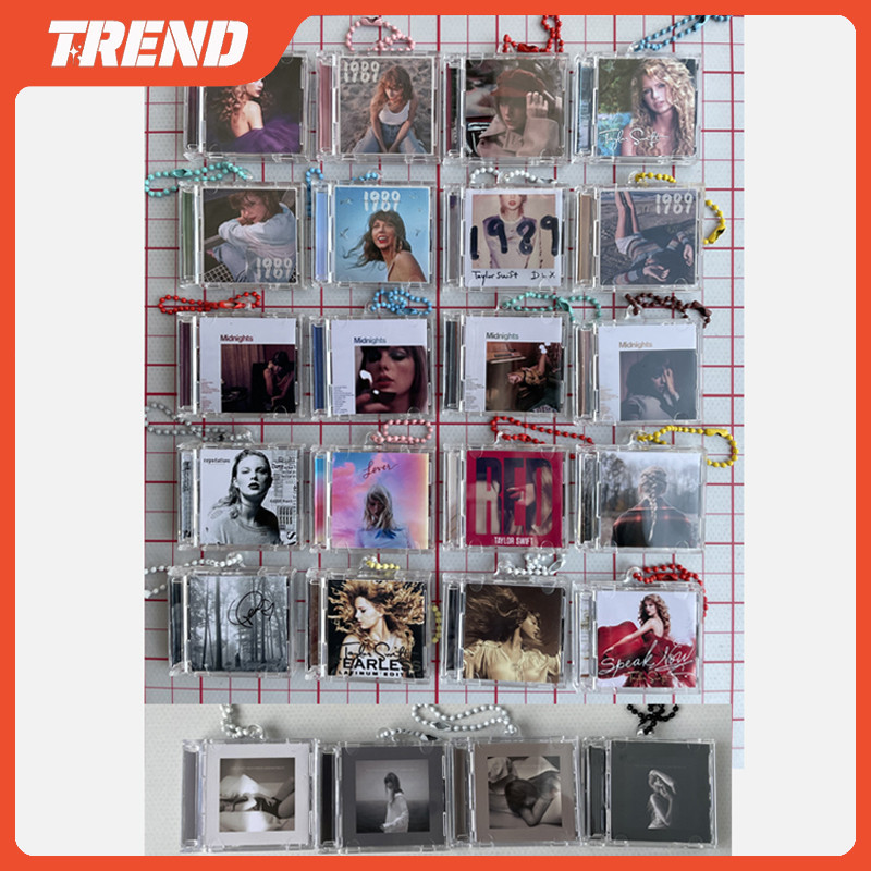 Taylor Swift MINI CD Keychain 1989 Fearless Folklore Reputation Red ...