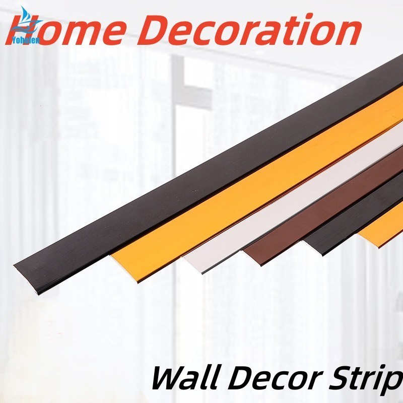 Self-Adhesive PVC Wall Decor Strip Imitation Metal Glory Wall Trim Line ...