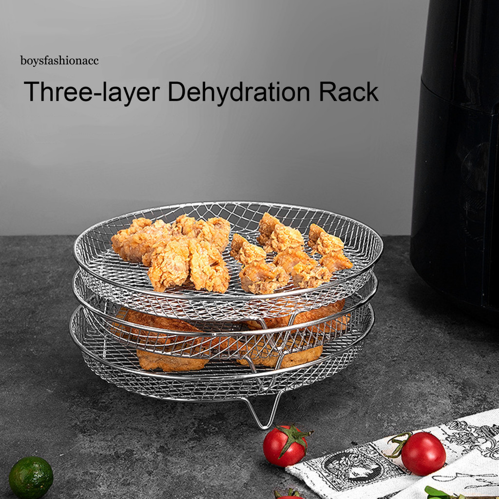 BF Dual Air Fryer Rack Healthy Food Accessories for Air Fryer Stackable ...