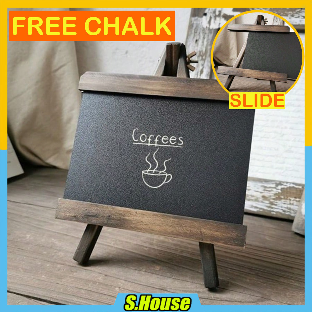 [Free Chalk] Message Black Board Chalkboard Menu Sign Restaurant Retro ...
