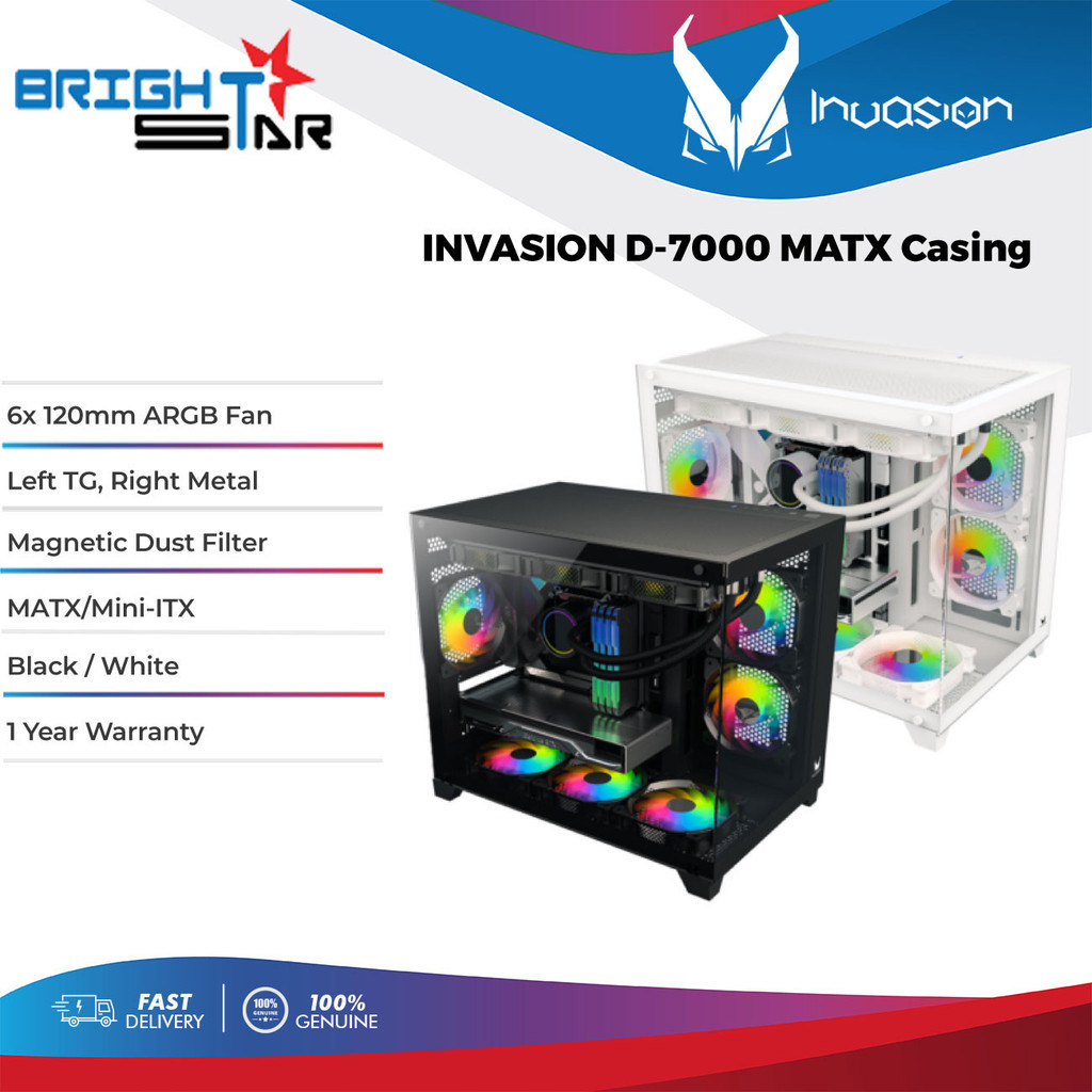 INVASION D-7000 MATX Casing | Shopee Malaysia