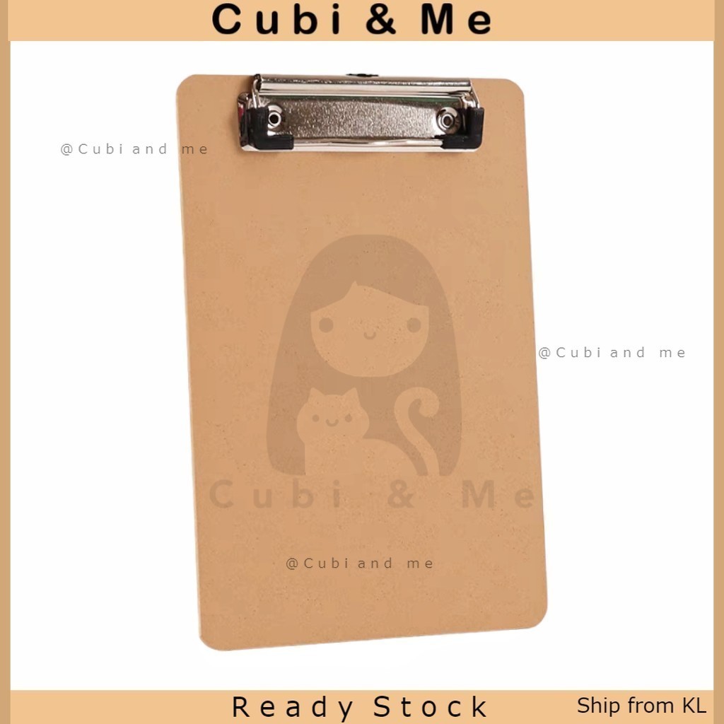 C&M A4 Thickness Hardboard Wooden Office School Hanging Writing Profile ...