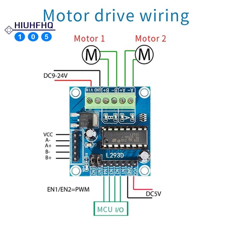 5 Pcs Mini L293D Motor Drive Expansion Board Mini L293D Motor Drive ...