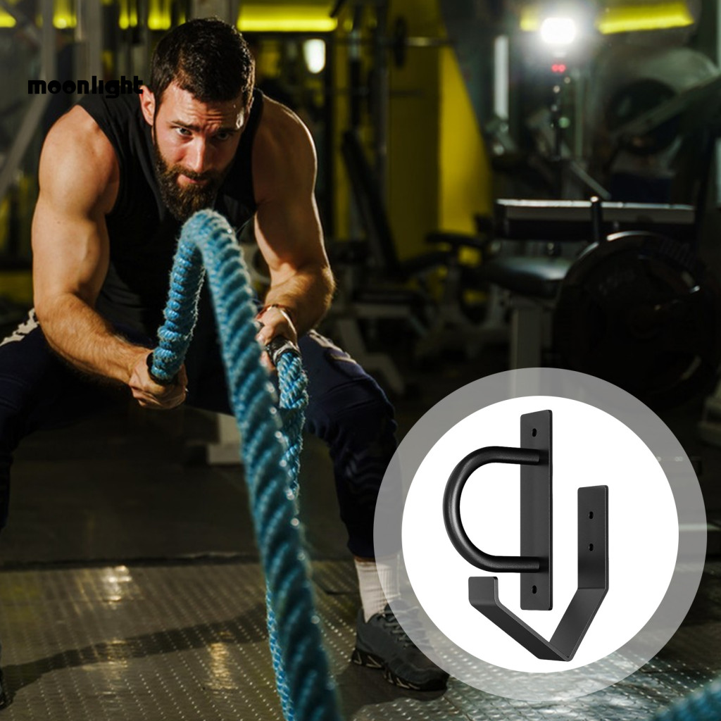 MO Fitness Rope Wall Rack Premium Battle Rope Wall Mount Kit for Home ...