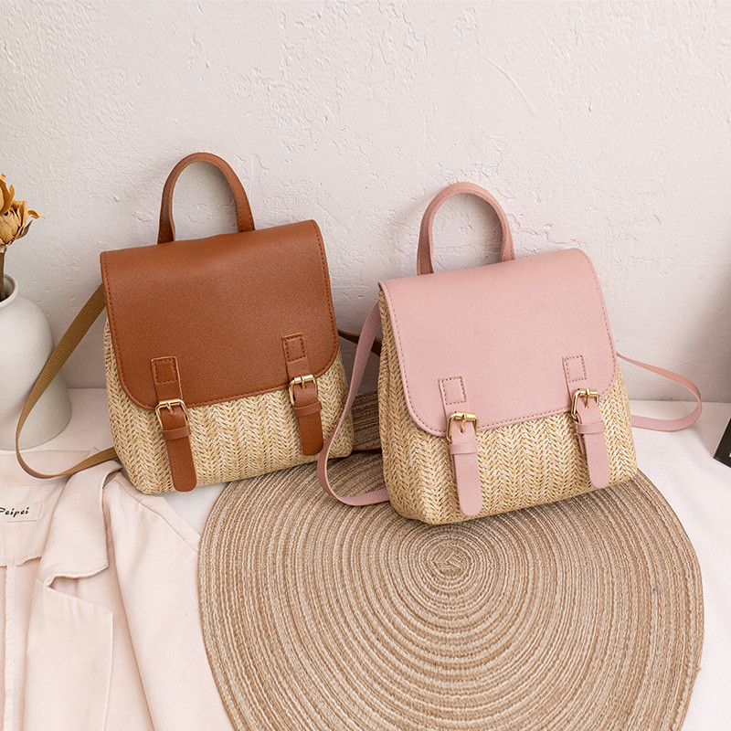 Beg sekolah 2024 beg baru, ransel kapasiti besar, beg tenunan, ransel ...