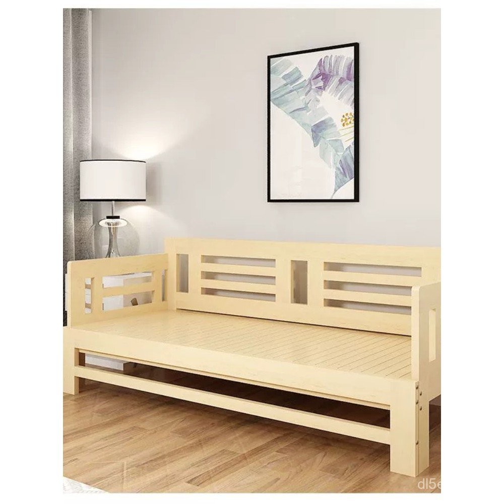 Katil Sofa Lipat Baharu Kayu Pejal, Penggunaan Dwi untuk Duduk dan ...
