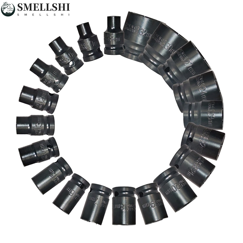 [smellingshine] 8-32mm Short Impact Wrench Socket Driver Head 6Point 1 ...