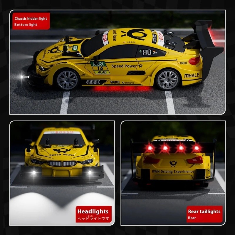 1:20 4WD RC Drift Car BWM GTR Racing Model Proportional Throttle Remote ...