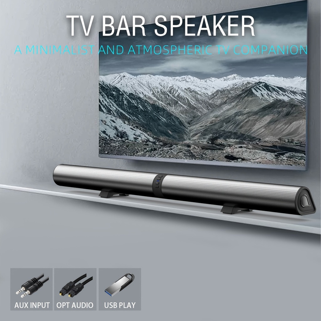 Wireless surround sound speaker - bar speaker with detachable subwoofer ...