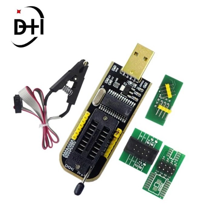 Ic TOOL SET EEPROM Flash CH341A Programmer Clamp CH341 Clip bios JEPIT ...