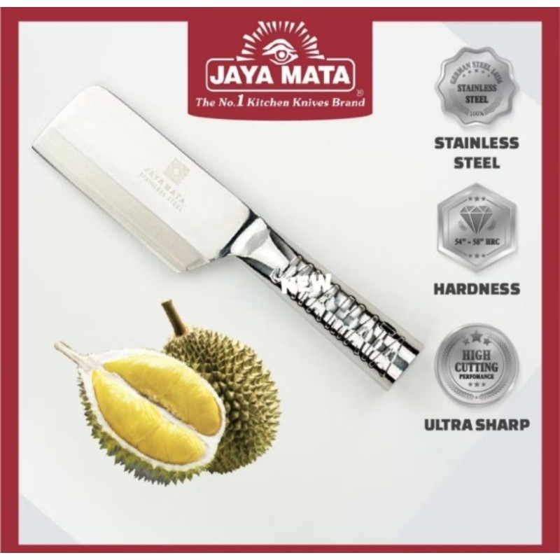 JAYA MATA Pisau Durian Stainless Steel Durian Knife 5'' 125mm JM335 ...