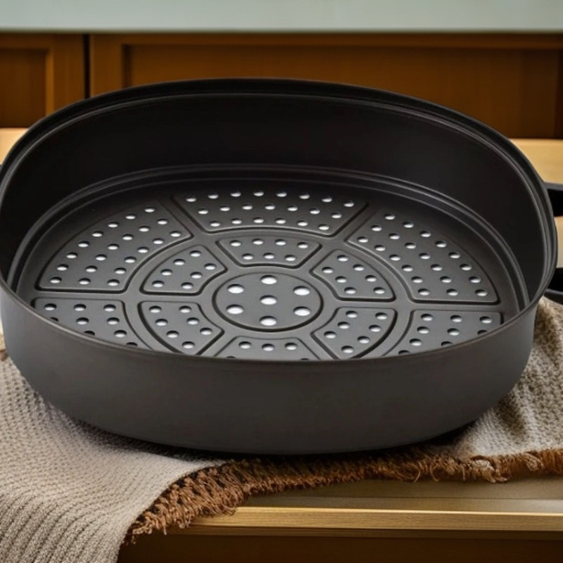 Pengukus Gaya Sama Periuk Besi Tuang Titanium Dapur Dulang Pengukus ...