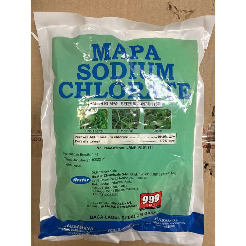 [ORIGINAL] 1KG MAPA SODIUM CHLORATE Racun Buluh Sodium Chlorate 99% ...
