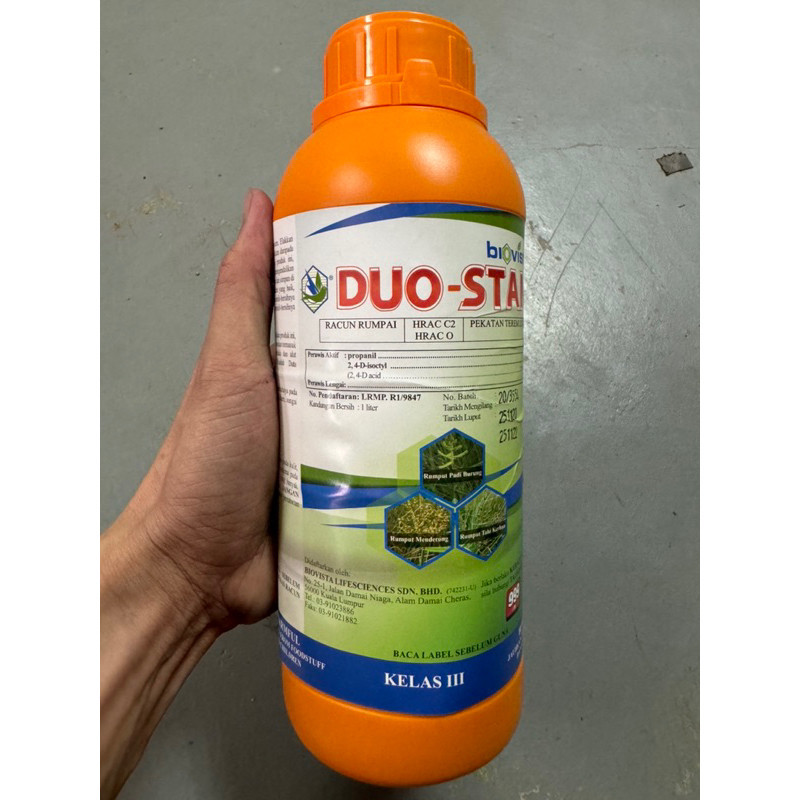 [ORIGINAL]1L Duo-Stam EC BIOVISTA /Racun Rumput di Petak Sawah Padi ...