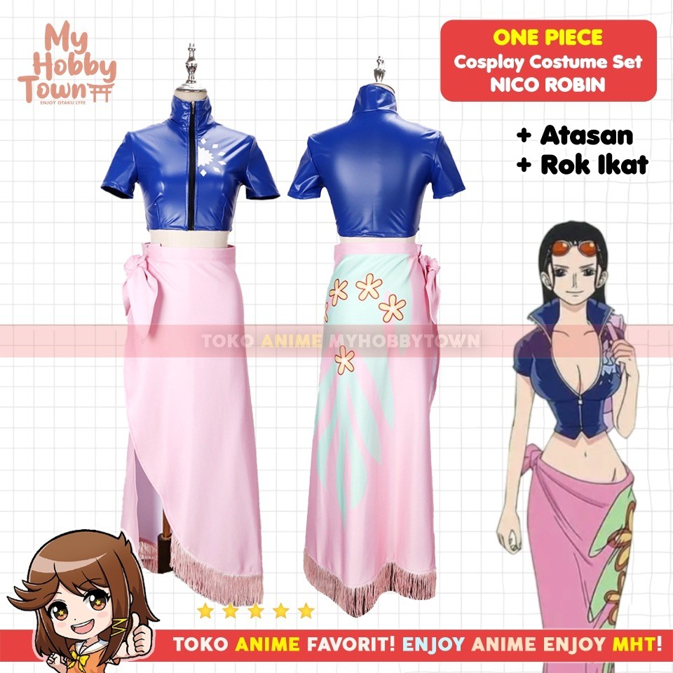 Anime Character Nico Robin One Piece Cosplay Costume | Shopee Malaysia