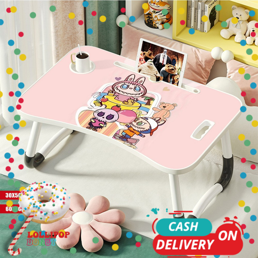 Labubu Character Folding Laptop Table Portable Multipurpose Laptop ...
