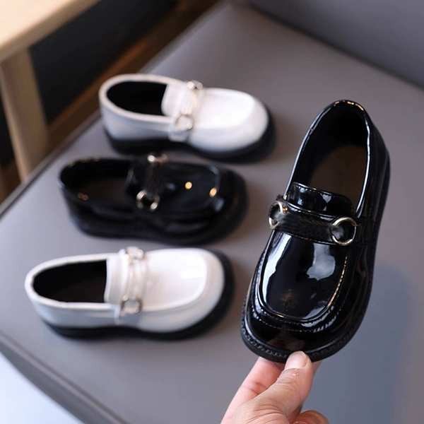 loafer loafer men Children Loafers Little Boys Leather Shoes Black ...
