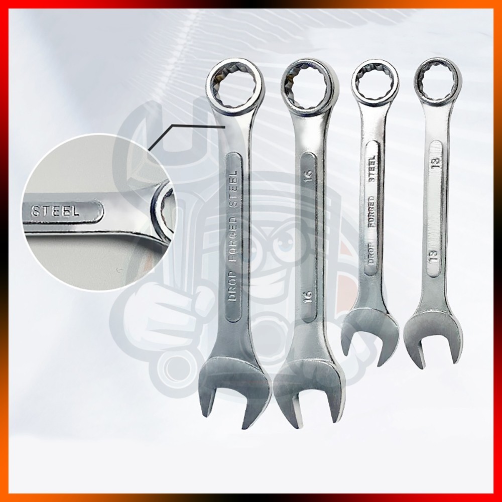 Combination Wrench Forged Carbon Steel Spanner Open End Box End Double ...