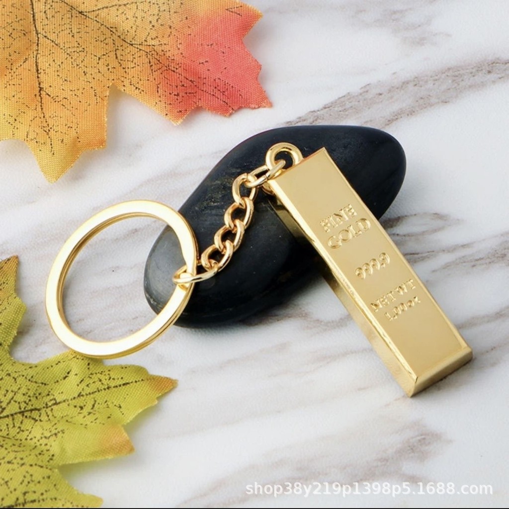 REPLIKA GANTUNGAN Gold Keychain - Gold Bar Keychain - Gold Bar Replica ...