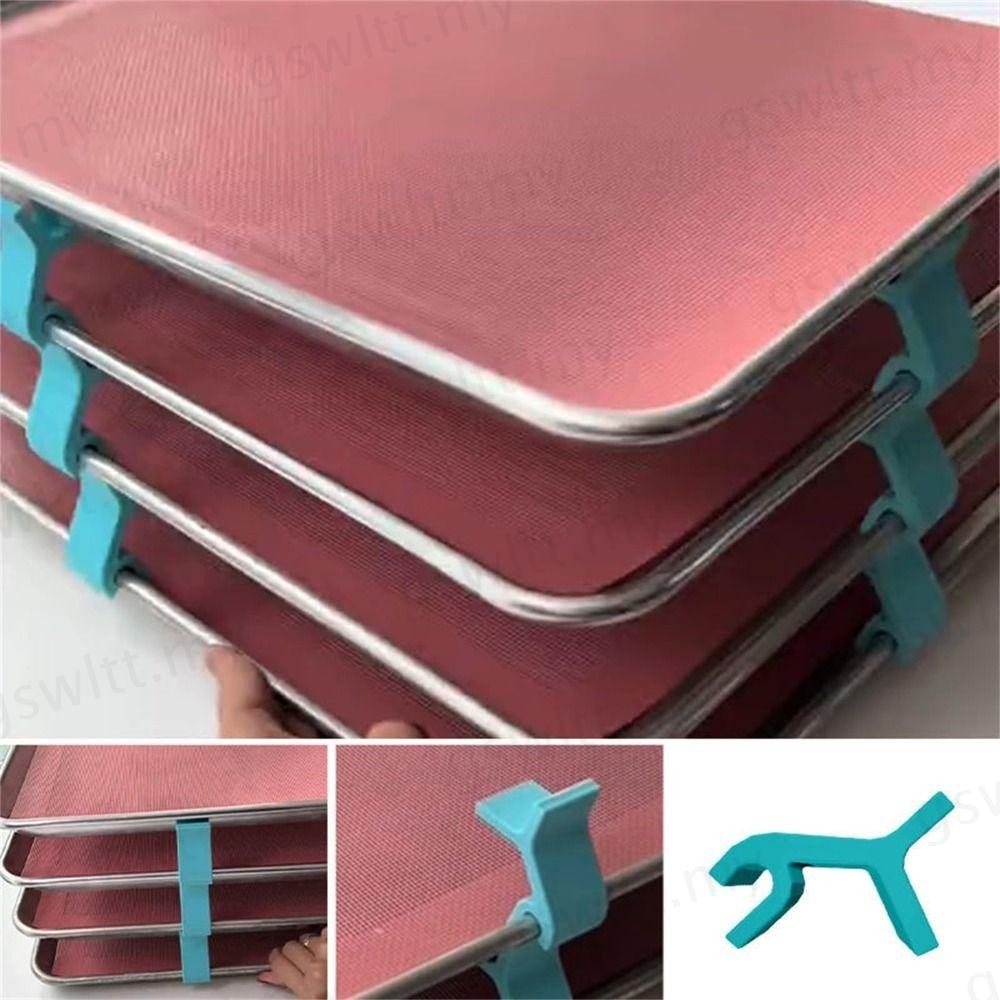 GSWLTT Baking Sheet Stacker, Plastic Space-Saving Trays Stacking Holder ...
