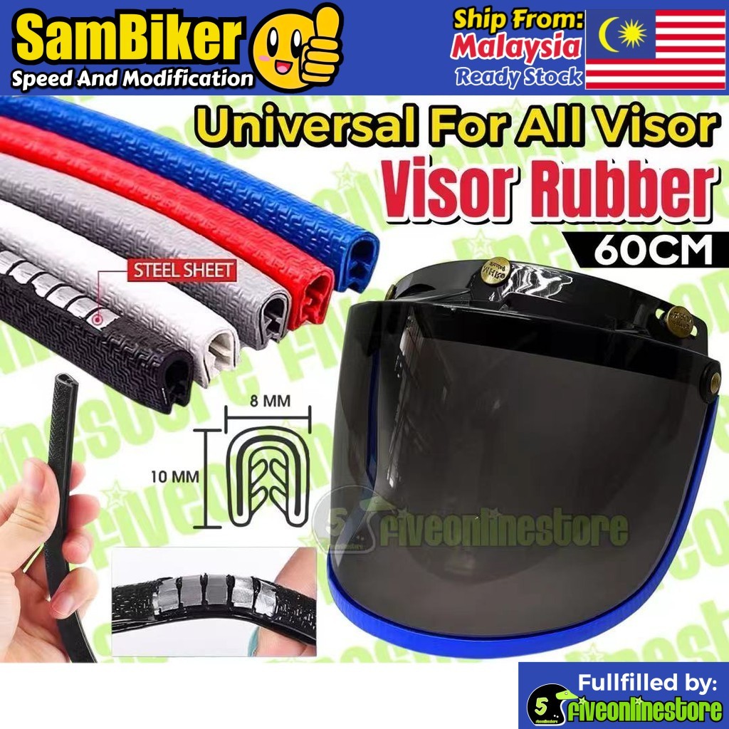 Visor Rubber Getah Helmet Universal MS88 BOGO MHR MAGNUM BIKKO SGV99 ...
