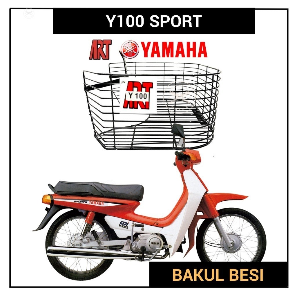YAMAHA 100 Y100 SPORT FIRST MODEL Y100 SPORT V1 WIRE BASKET IRON BAKUL BESI RAGA BAKUL MOTOR ...