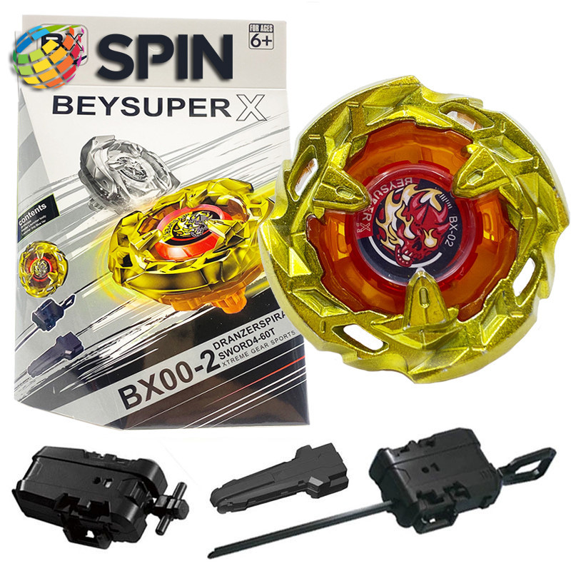 Beyblade X BX00-2 Gold BX-02 Hells Scythe with Launcher Grip Set for ...