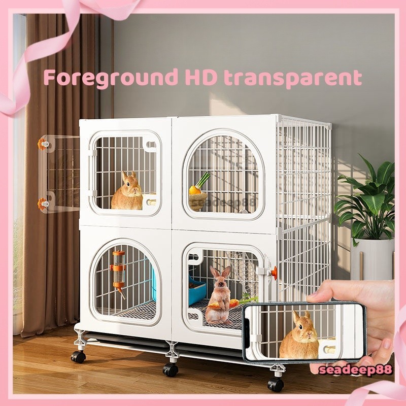 Large rabbit cage home rabbit hutch waterproof large rabbit villa ...