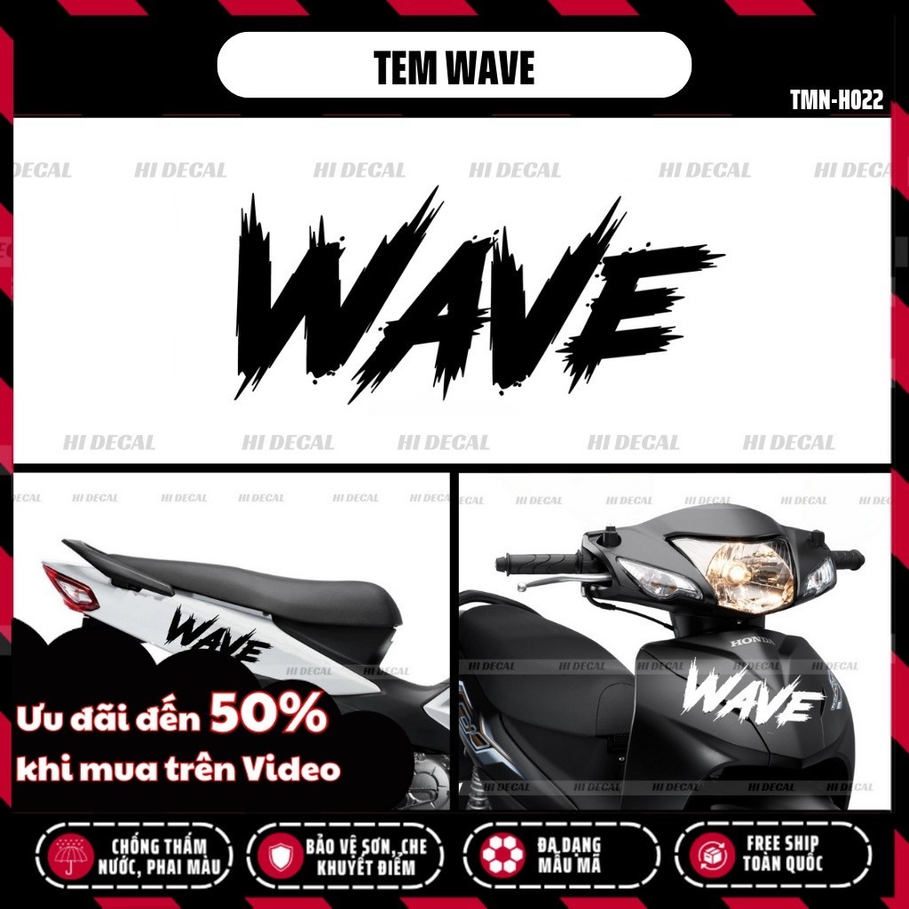 Wave Alpha Reflective stickers for multi-position Wave vehicles | TMN-021 | Wave Decal ...