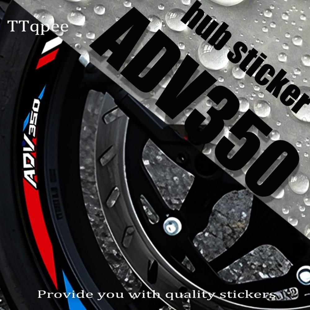 Reflective safety warning triangle sticker , Honda ADV150 350 high-end ...