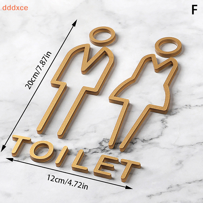 [dddxce] Acrylic Washroom Sign Plate Customized WC Door Wall Label ...