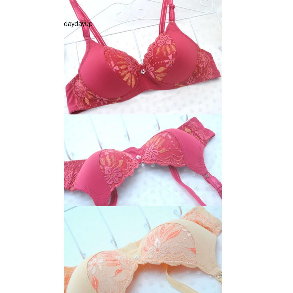 Wireless Lace Bra Lingerie Sexy Comfortable Cotton Small Bra Thin ...