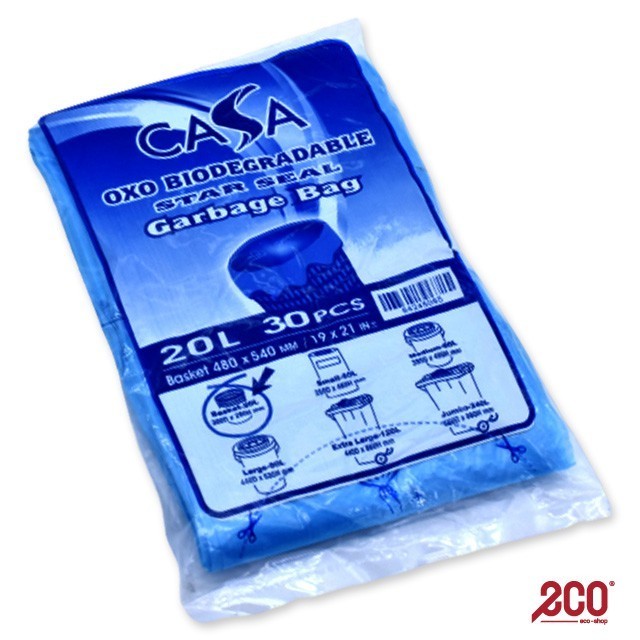 Casa Garbage Bag Oxo-Bio Grey 20L (48cm x 54cm) - AL-L004-T02-11 - AL ...