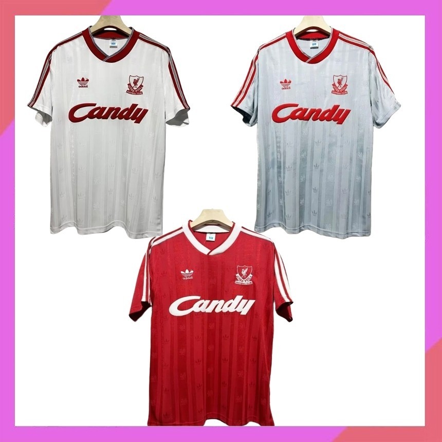 LFC Retro 1988 1989 Liver Pool Home Away Top Soccer Jersey | Shopee ...